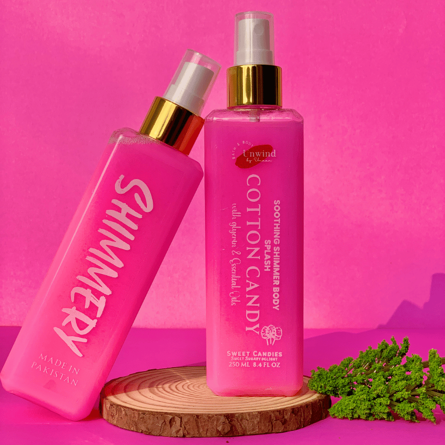 Cotton Candy (Shimmer Body Splash) 🍭 - Unwind By Umaans