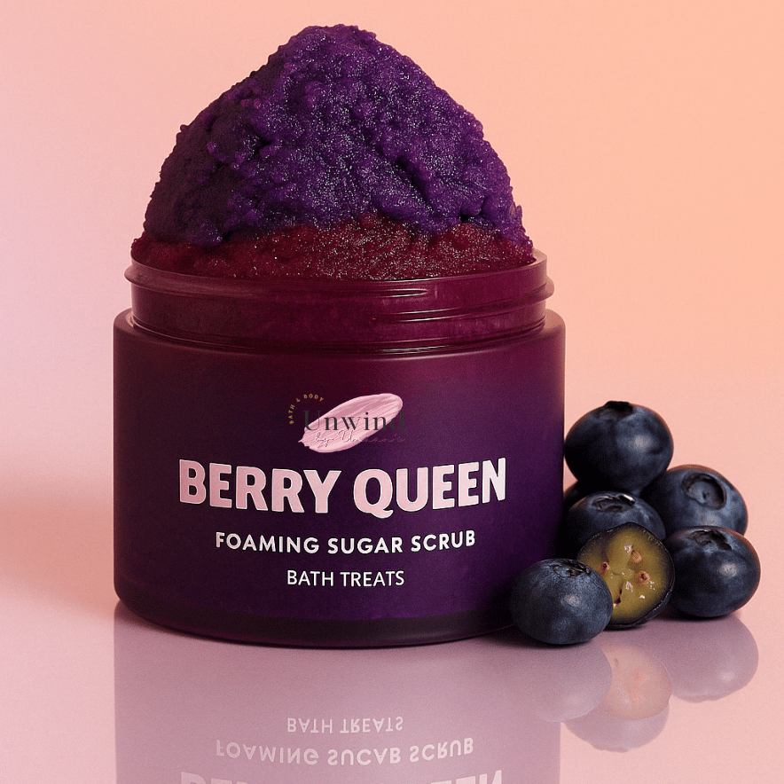 Berry Queen (Foaming Sugar Scrub) 🍇🍓 - Unwind By Umaans